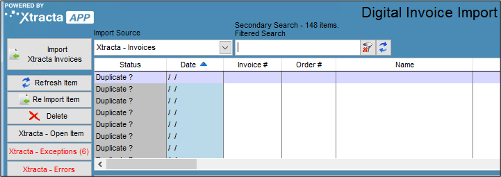 Duplicate Blank Entries on Xtracta – Infusion Business Software