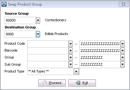 Swapping Product Groups – Infusion Business Software