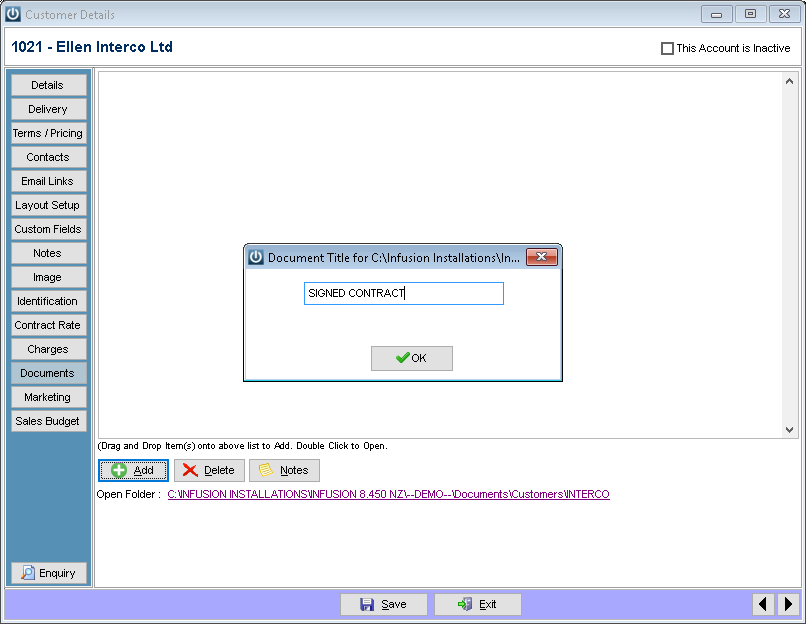 How do I Add Links to Documents In Infusion? – Infusion Business Software