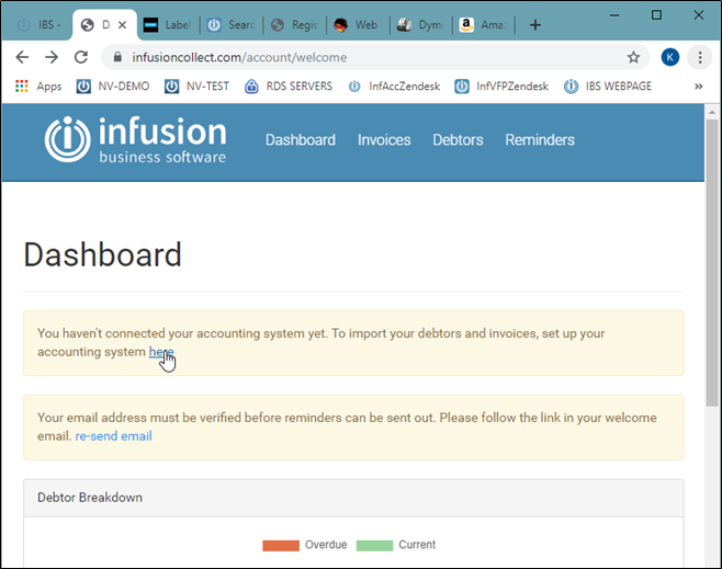 Infusion Collect Installation – Infusion Business Software