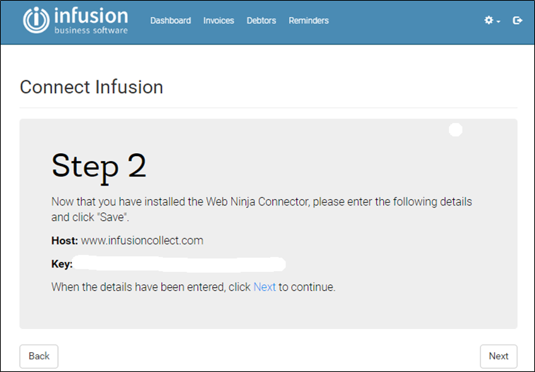Infusion Collect Installation – Infusion Business Software