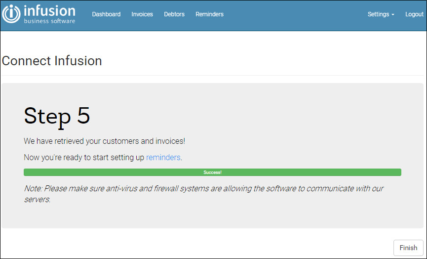 Infusion Collect Installation – Infusion Business Software