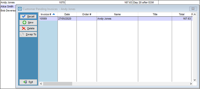 New Invoice Not Showing Pending Invoices – Infusion Business Software