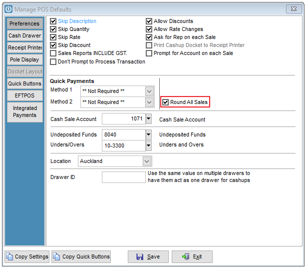 Point of Sale (POS) Rounding – Infusion Business Software