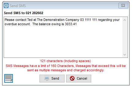 SMS Message Size – Infusion Business Software