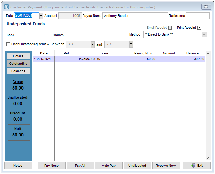 Processing A Layby Sale in Infusion – Infusion Business Software