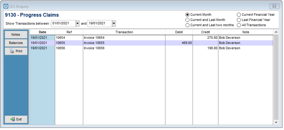 Progress Claims – Infusion Business Software