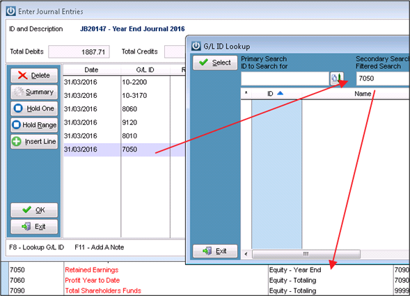 Accountants Year End Journal to Control Account – Infusion Business ...