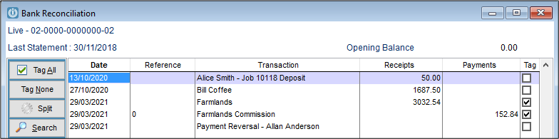 Multiple Unallocated Payments – Infusion Business Software