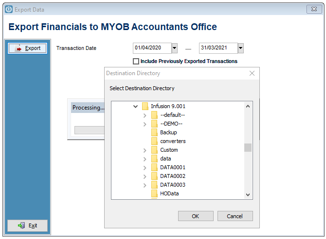 Exporting Infusion Data to MYOB AO Accountants Office – Infusion ...