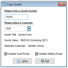 How Do I Duplicate A Quote – Infusion Business Software
