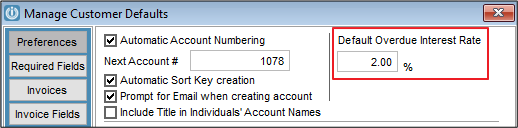 Adding Finance Charges – Infusion Business Software