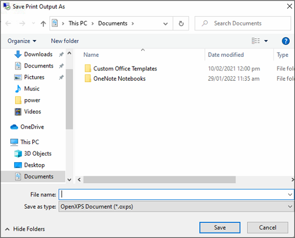Save Print Output As Infusion Business Software