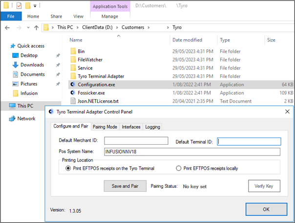 Setup of Tyro Integrated Eftpos – Infusion Business Software